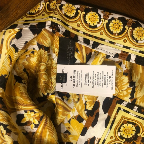 Versace | Shirts | Gianni Versace Wild Baroque Ss92 Silk Shirt | Poshmark
